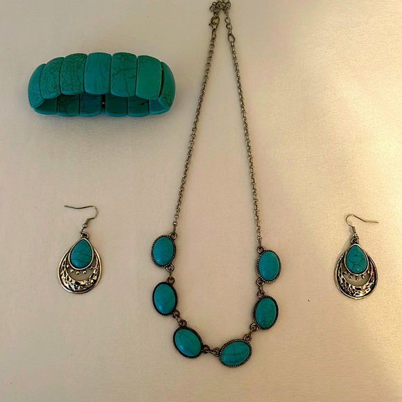 Jewelry | Vintage Style Turquoise Jewelry Set | Poshmark